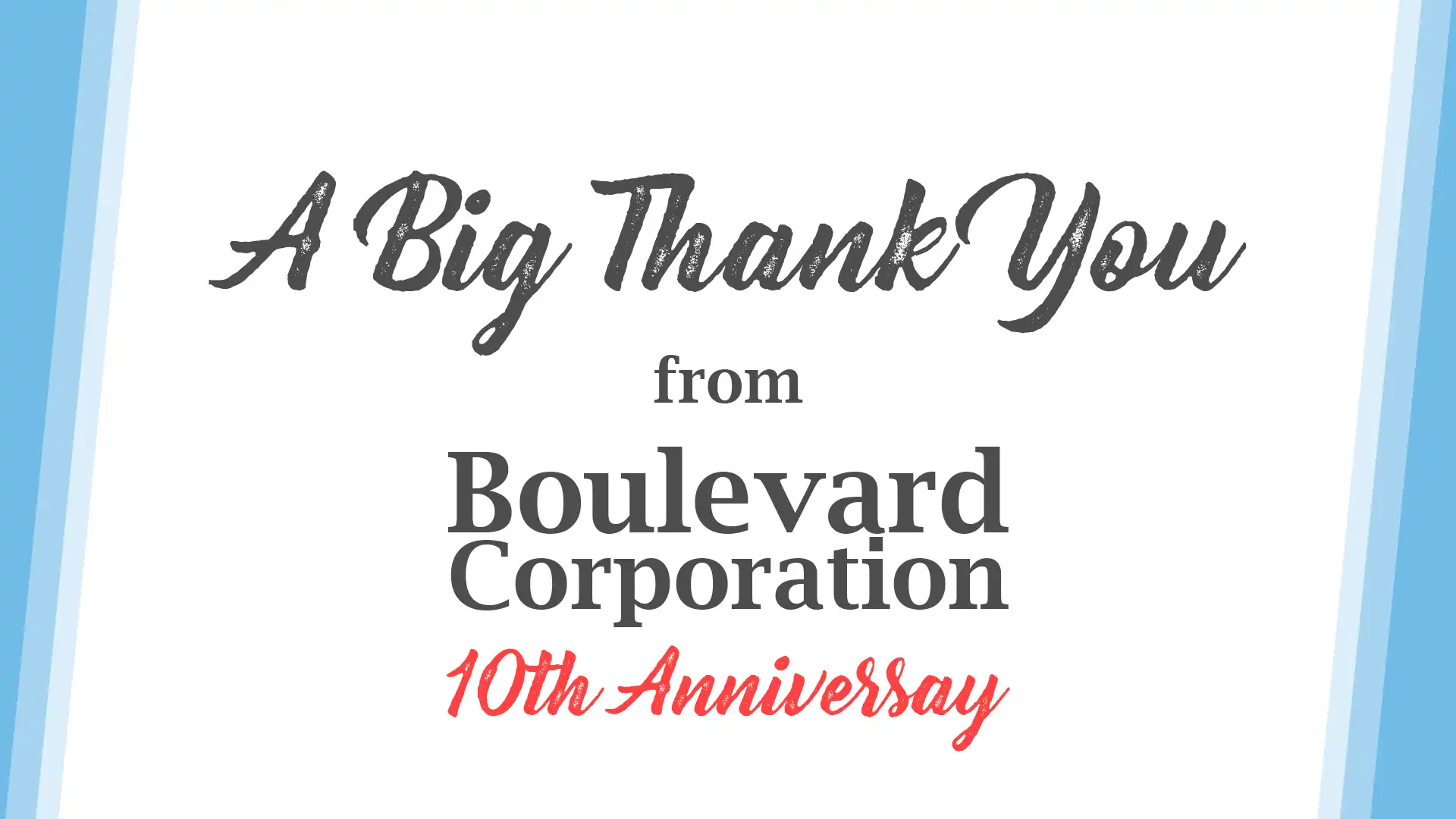 Boulevard株式会社は創立10年を迎えました。 - Boulevard（ブルバード）株式会社